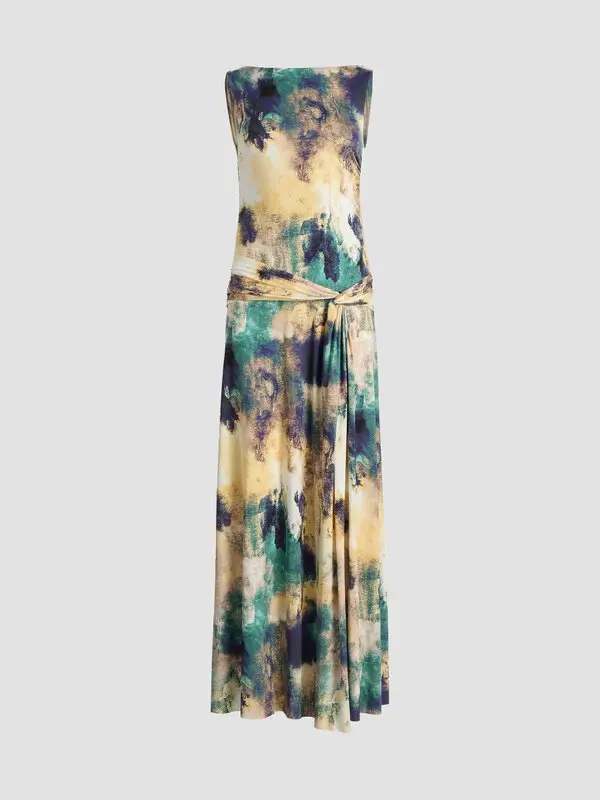 Misa Safira Printed Maxi Dress