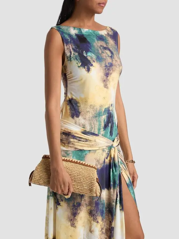 Misa Safira Printed Maxi Dress