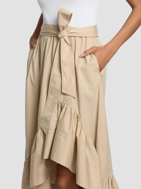 Cinq À Sept Zayla Split Midi-dress - White Khaki