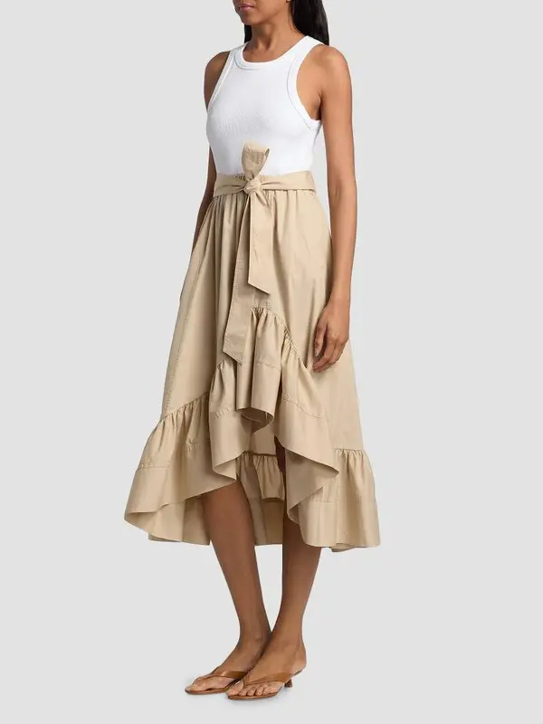 Cinq À Sept Zayla Split Midi-dress - White Khaki