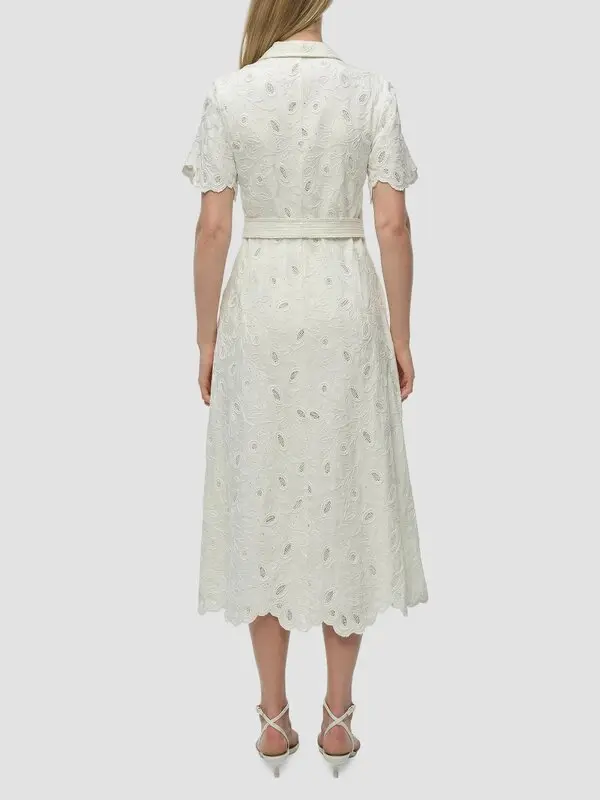 Simkhai Audria Belted Midi-shirtdress