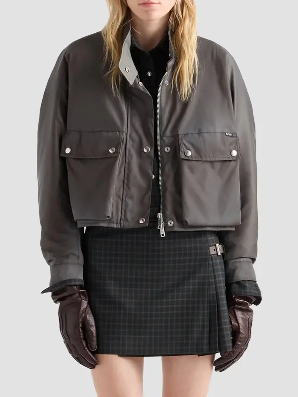 Prada Washed Nylon Blouson Jacket