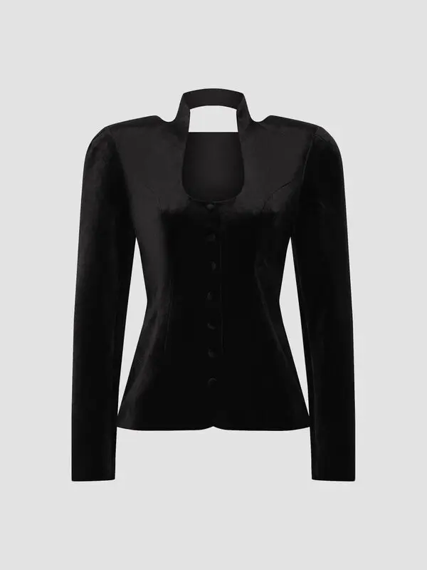 ET OCHS Vaud Tailored Velvet Jacket
