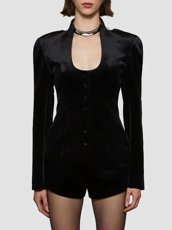 ET OCHS Vaud Tailored Velvet Jacket