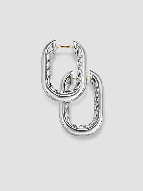 David Yurman Madison Smooth Hoop Earrings In Sterling 24.3mm