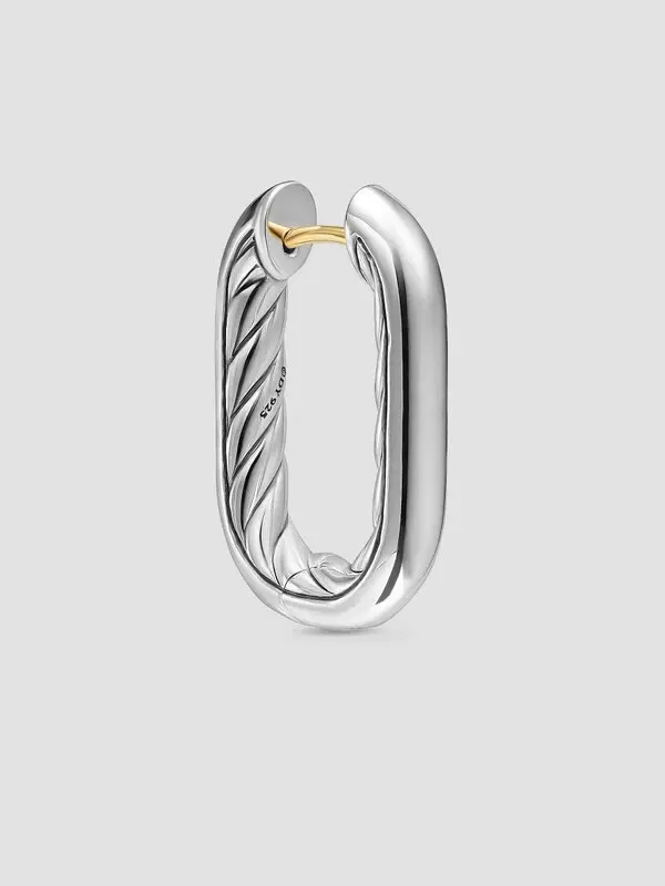 David Yurman Madison Smooth Hoop Earrings In Sterling 24.3mm
