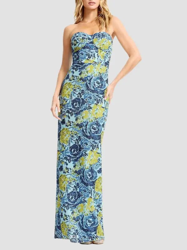 Dress The Population Vada Sequined Sheath Gown