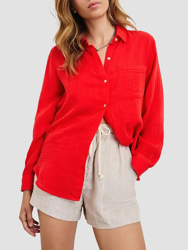Rails Ellis Gauze Button-front Shirt