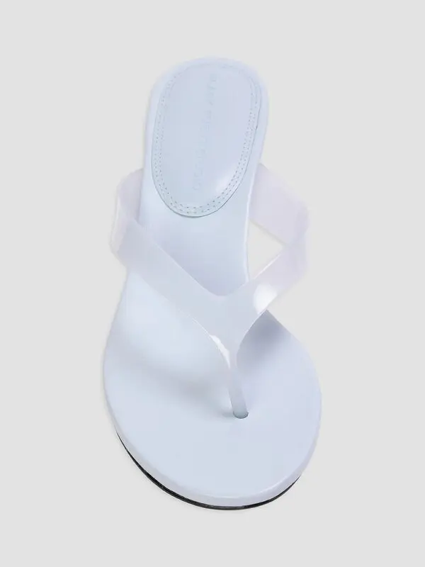 BLACK SUEDE STUDIO Kg 50mm Mule Sandals - Sky Blue Leather