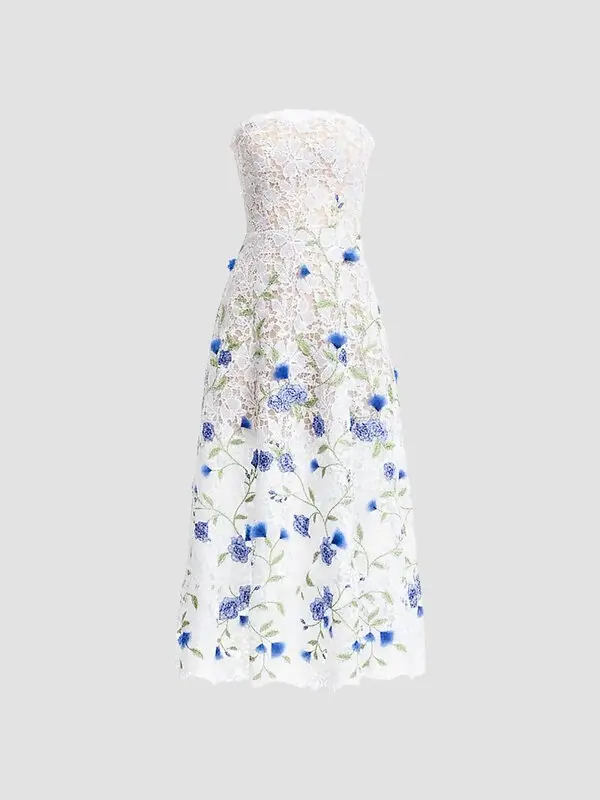 Dress The Population Kailyn Floral Lace Cocktail Dress