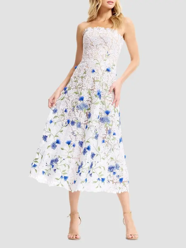 Dress The Population Kailyn Floral Lace Cocktail Dress