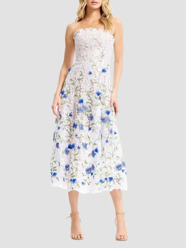 Dress The Population Kailyn Floral Lace Cocktail Dress