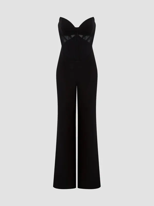 Bcbgmaxazria Electra Strapless Bustier Jumpsuit