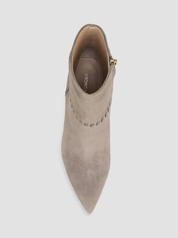 Veronica Beard Lisa 70mm Whipstitch Suede Boots