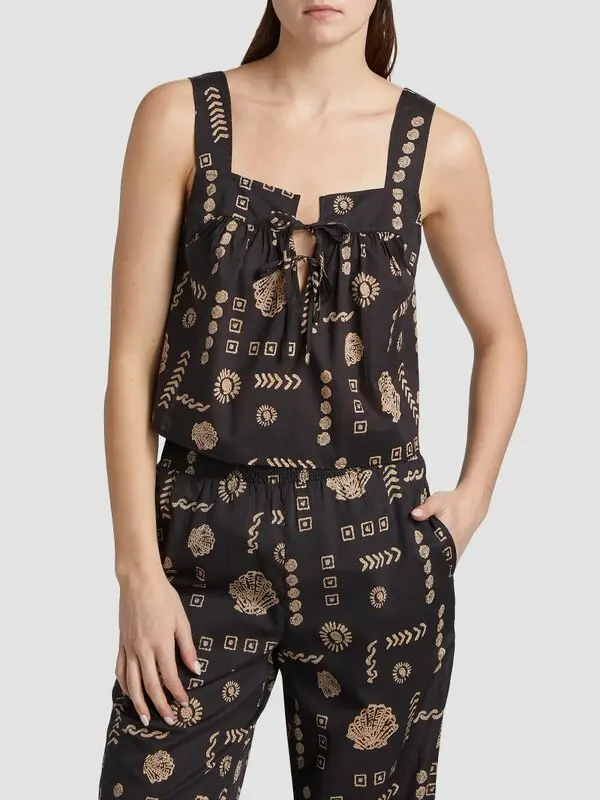 Rails Blythe Abstract Print Cotton Tank