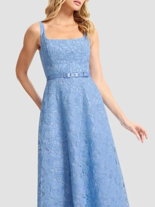 Dress The Population Shelby Lace Midi-dress