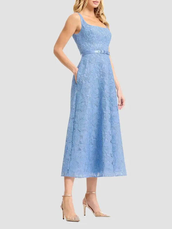 Dress The Population Shelby Lace Midi-dress