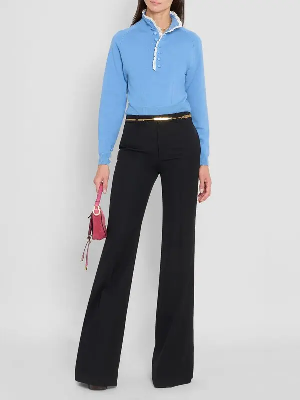 Chloé Wool Flared Trousers
