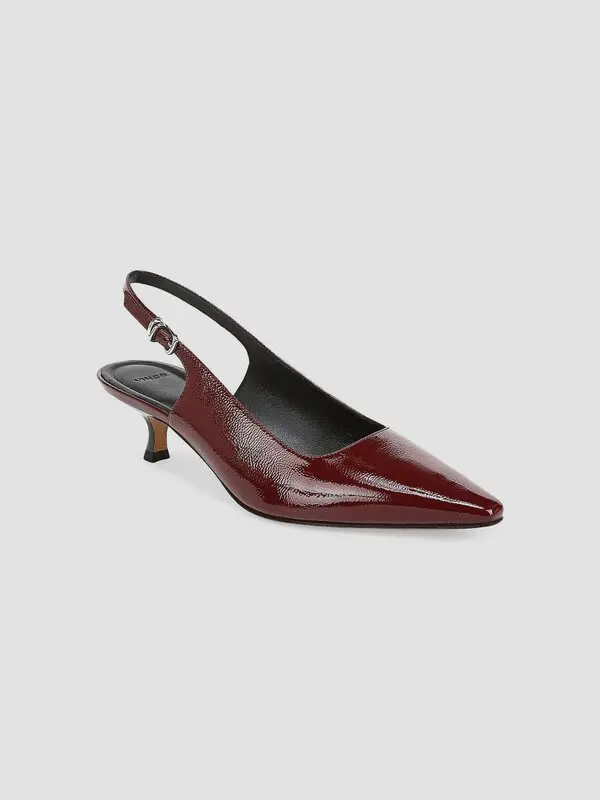 Vince Sabra 45mm Leather Slingback Pumps