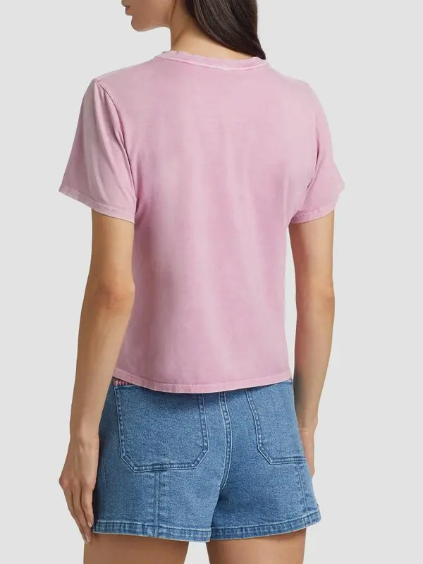 Cinq À Sept Logo Stretch-cotton T-shirt