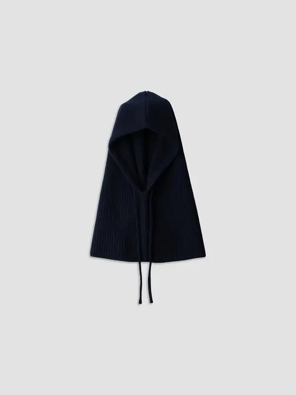Prada Wool And Cashmere Knit Hood - Blue