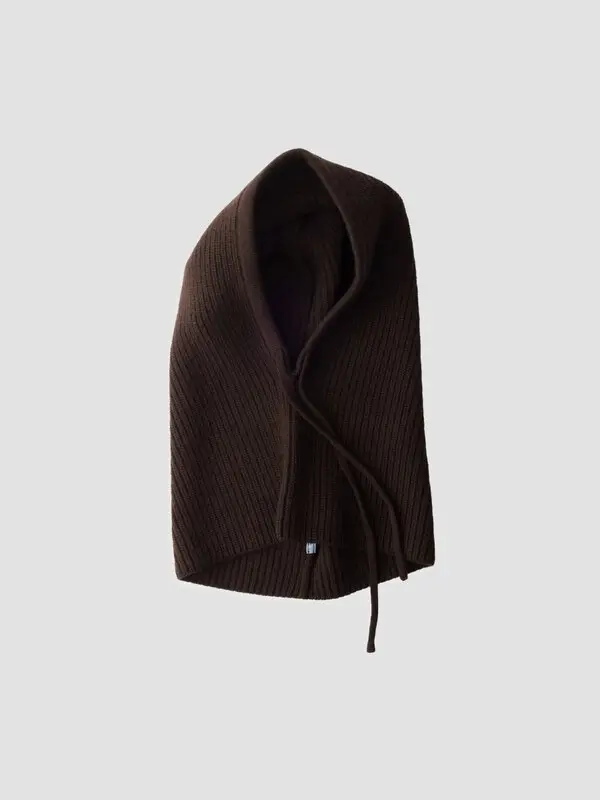 Prada Wool And Cashmere Knit Hood - Brown