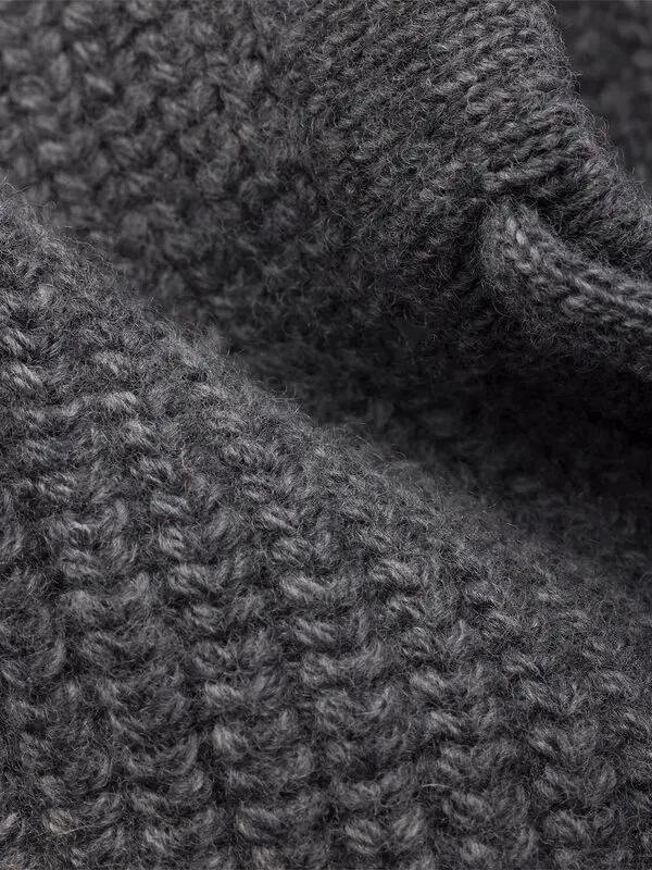 Prada Wool And Cashmere Knit Hood - Grey