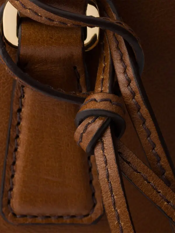Prada Galleria Mini Top Handle Leather Bag