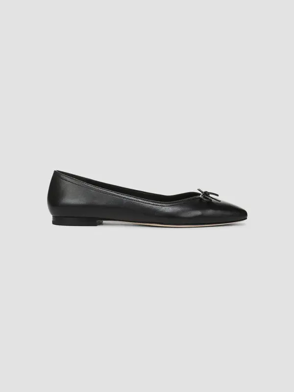 Veronica Beard Cailey Leather Ballerina Flats