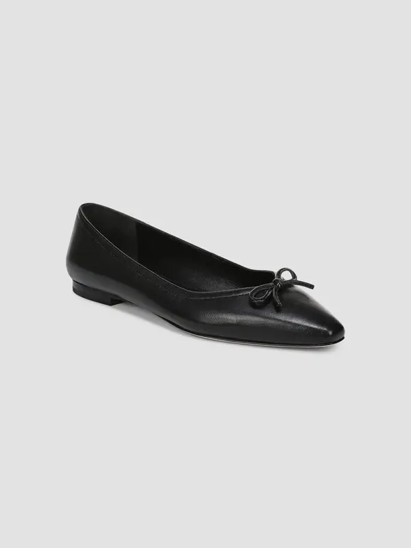 Veronica Beard Cailey Leather Ballerina Flats