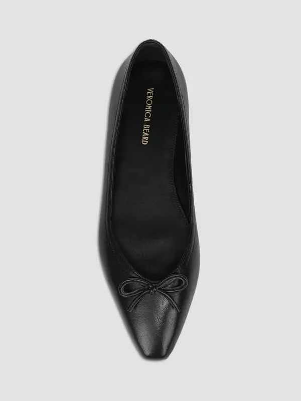 Veronica Beard Cailey Leather Ballerina Flats