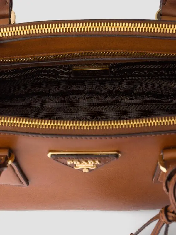 Prada Galleria Top Handle Leather Bag