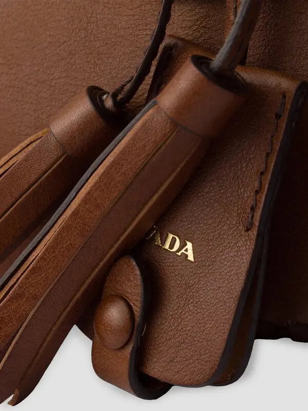 Prada Galleria Top Handle Leather Bag