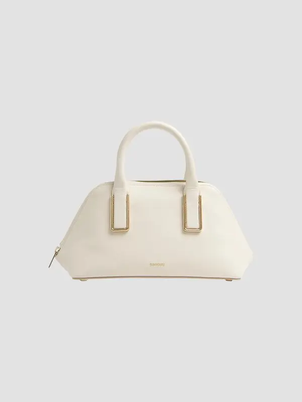 Simkhai Wynn Leather Top Handle Bag - Alabaster