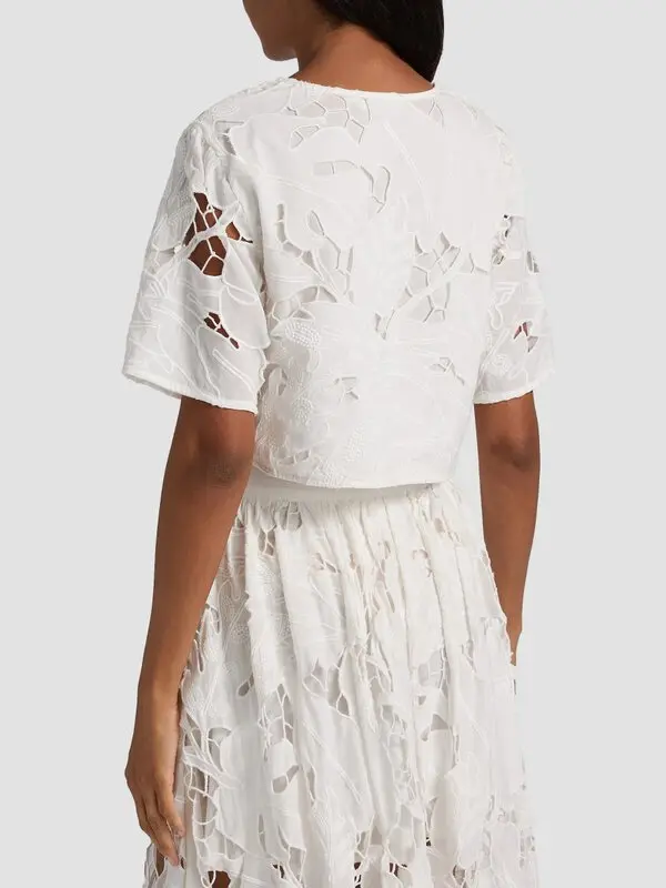 AMUR Tani Eyelet Top