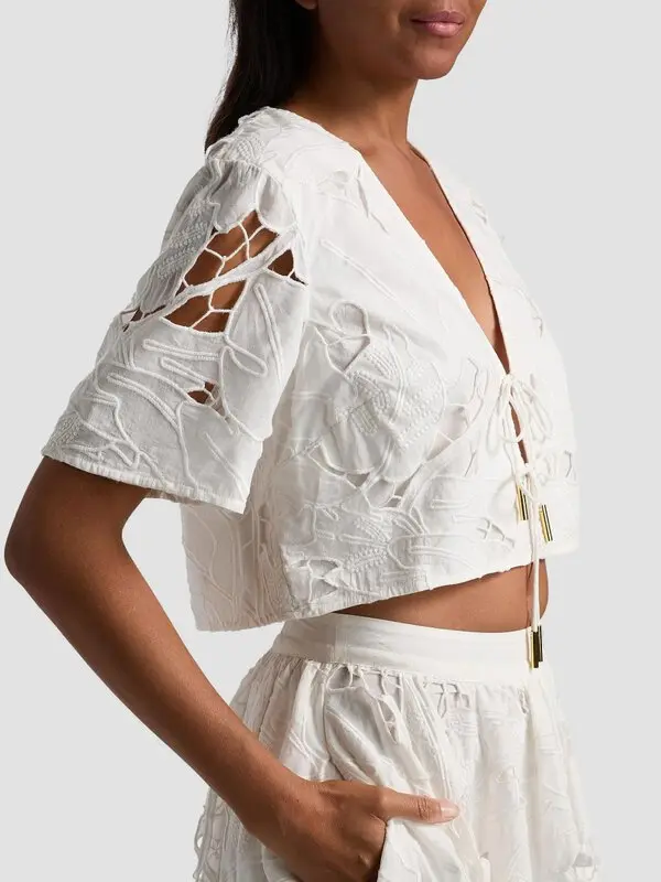 AMUR Tani Eyelet Top