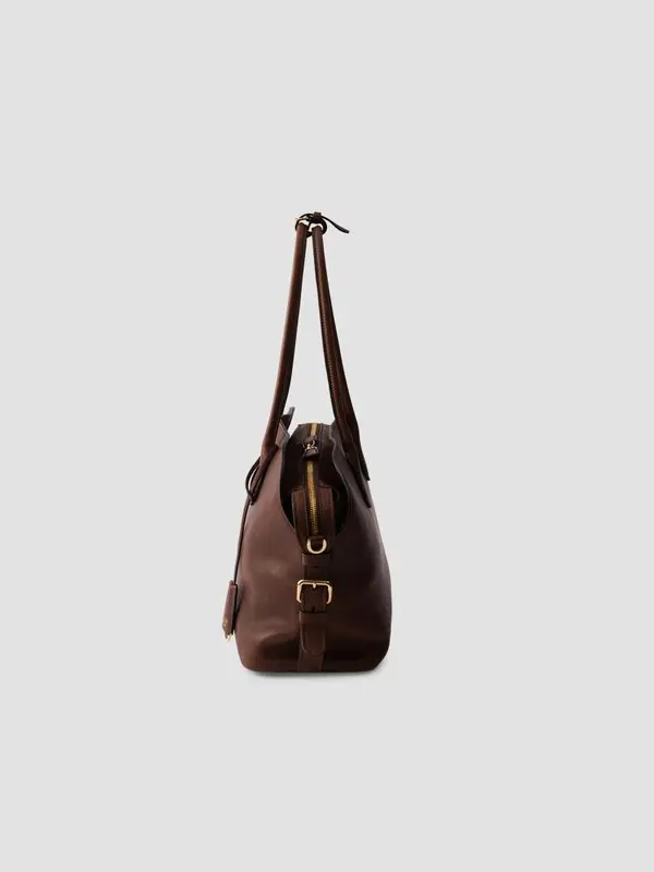 Prada Signet Large Leather Tote Bag