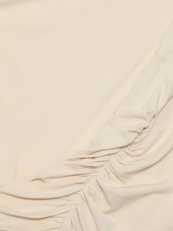 Rails Joelle Fitted Ruched Long-sleeve Top - Ivory