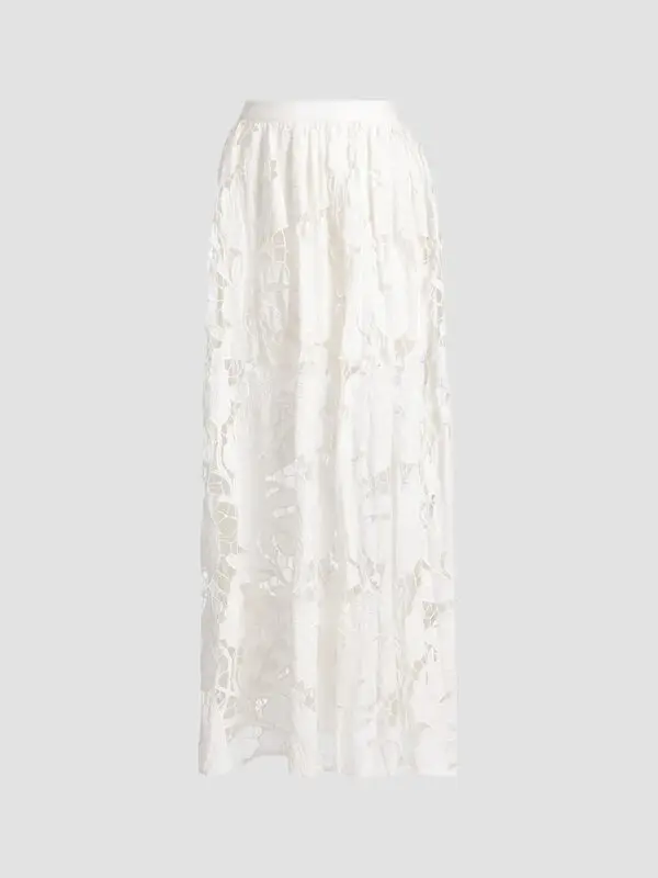 AMUR Mich Eyelet Maxi Skirt