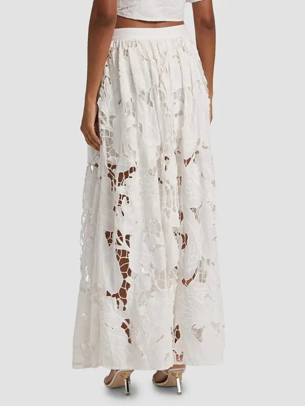 AMUR Mich Eyelet Maxi Skirt