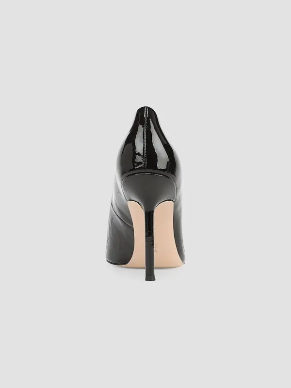 FAVORITE DAUGHTER Riley Leather 95mm Stiletto Pumps - Black