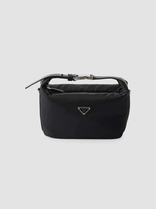 Prada Chérie Re-nylon Mini Top Handle Bag - Black