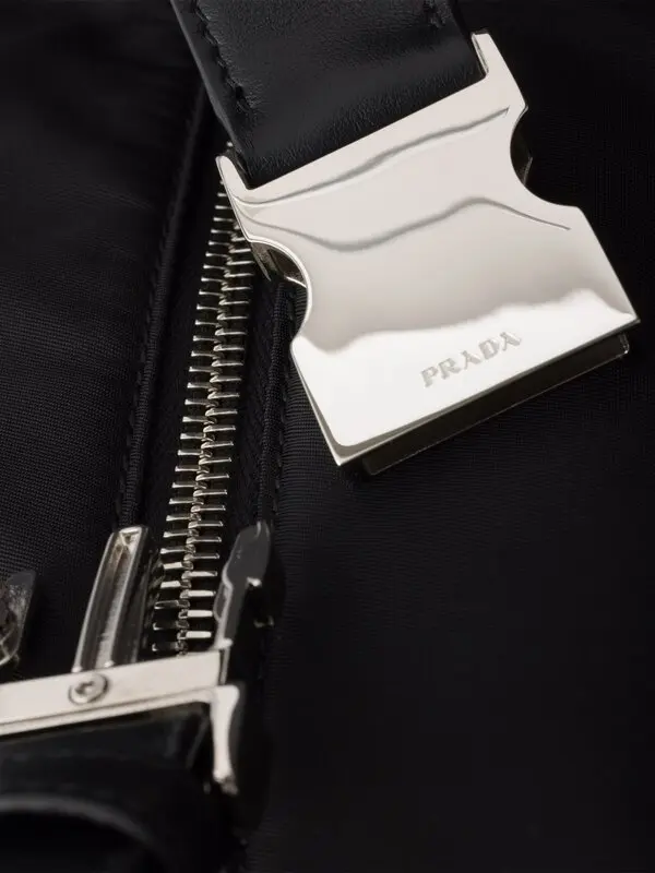 Prada Chérie Re-nylon Mini Top Handle Bag - Black
