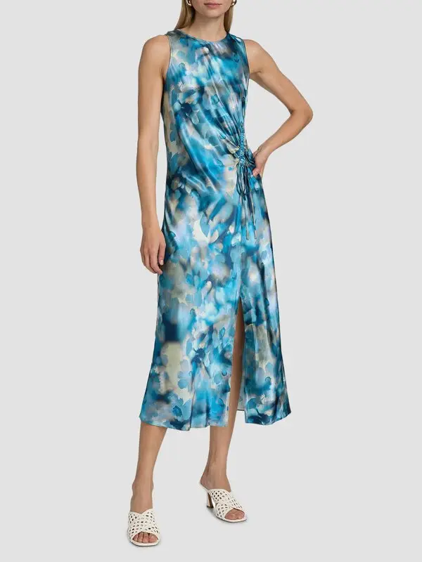Rails Gabriella Watercolor Sleeveless Midi-dress - Midnight Diffusion