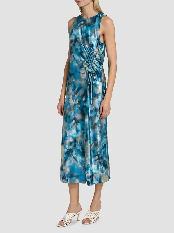Rails Gabriella Watercolor Sleeveless Midi-dress - Midnight Diffusion