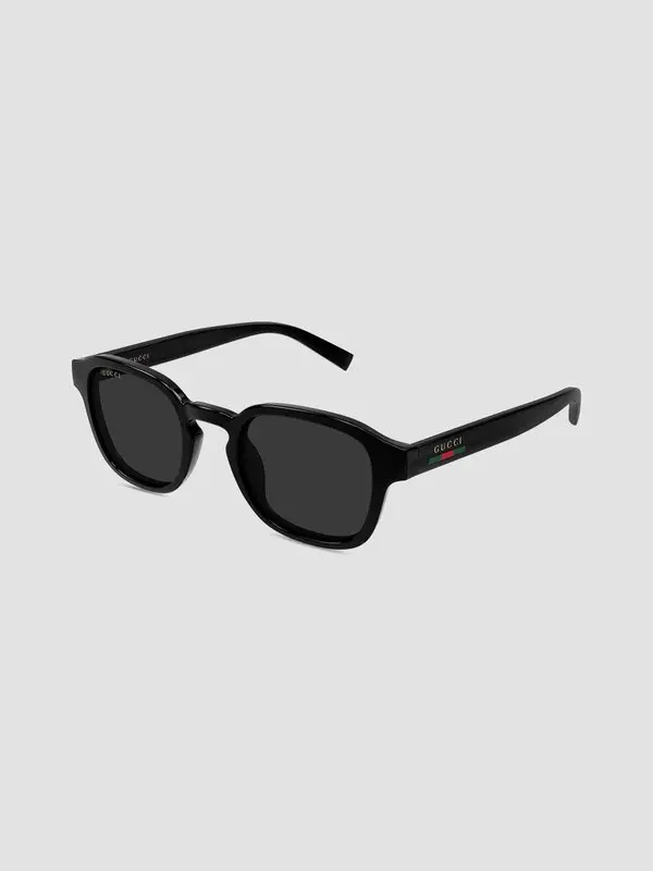 Gucci Lines 49mm Round Sunglasses