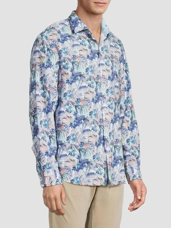 Tommy Bahama Nova Wave Amalfi Gardens Floral Stretch-cotton Shirt