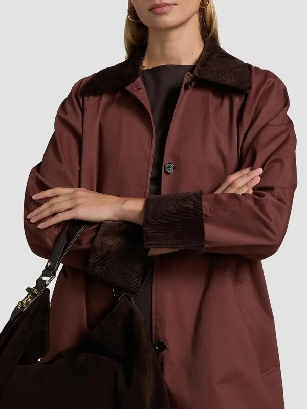 Rails Levy Corduroy-trimmed Long Coat