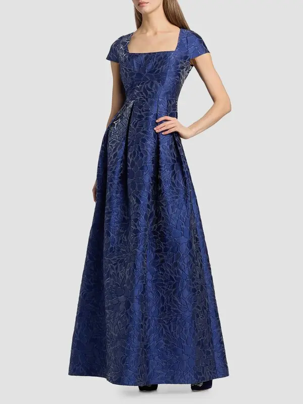 KAY UNGER Ophelia Jacquard Gown