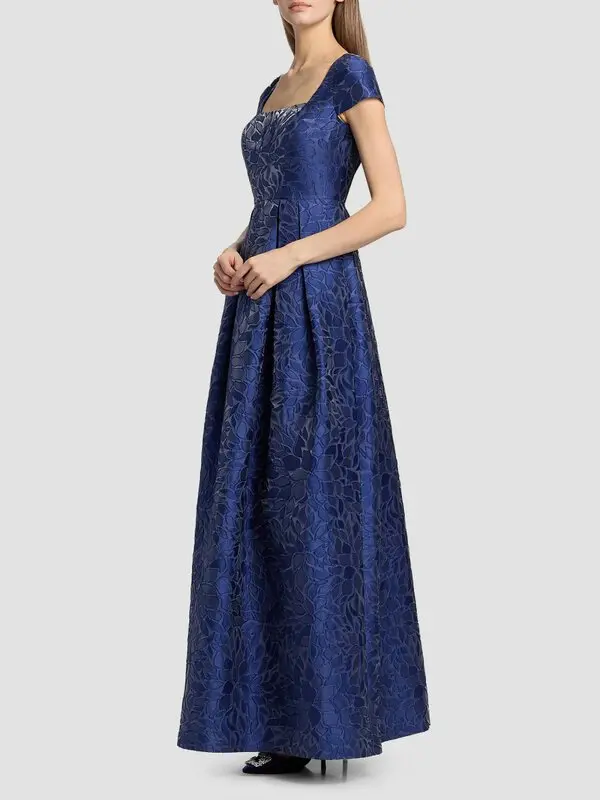 KAY UNGER Ophelia Jacquard Gown